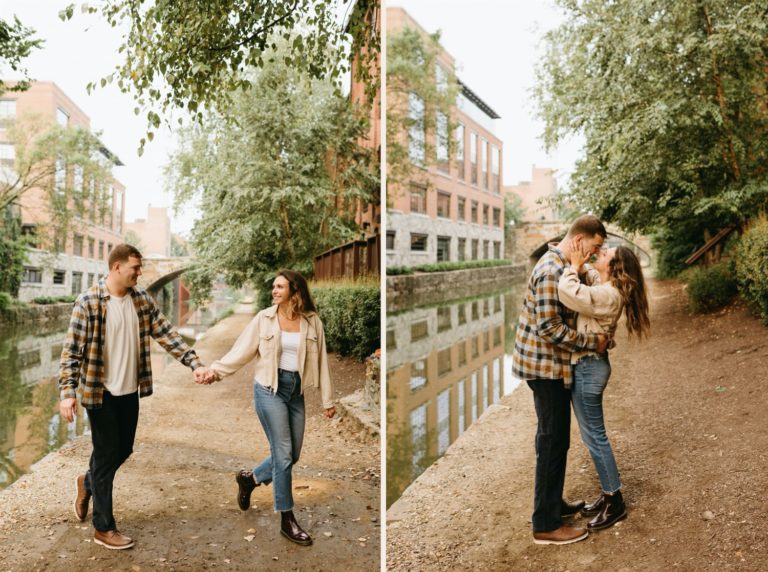 Fall Georgetown Canal Engagement Session | Julie & Michael ...